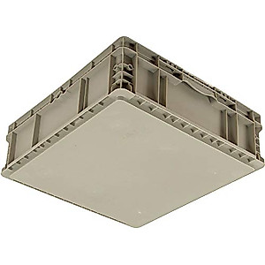 Monoflo Global Industrial Straight Wall Container Solid Gray, 24 x 22 x 7