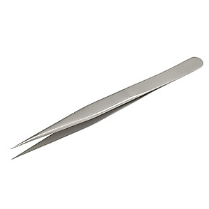 Vetus Slant Tip Tweezers Stainless Steel Pointed Eyebrow Lash Pro Tool High Precision (27-SA)