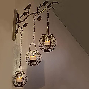 Beichi 24pcs Amber Yellow LED Tealight Candles, Over 150 Hours of Light-time, Battery Operated Realistic Tea Lights, Flickering Bright Tealights, Ideal for Valentine's Day, Mother's Day and Birthday