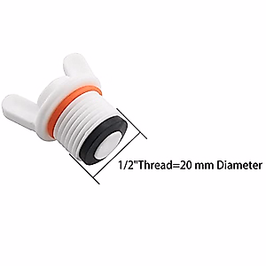 Ruiwaer 10pcs 1/2" PT Male Thread PPR Pipe Fitting End Caps Connector Plug with Butterfly Suitable for Agriculture, Lawns, Gardens, Courtyards, Greenhouses, Swimming Pools, Spray Cooling, Irrigation