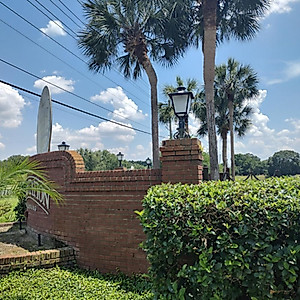 LED Top Pole Parking Lot Light, Commercial Area Street Lights AC100-277V, 30W-50W-100W Power Tunable,3000K-4000K-5000K CCT Color Tunable, IP65 Waterproof LED Post Top Lmap