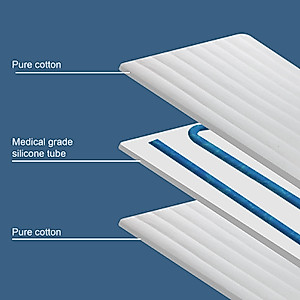 ANNI STAR 2024 Updated Mattress Cooling Pad for Night Sweats, Water Cooling System Ideal for Hot Sleepers, 100% Cotton, 75” L x 39” W