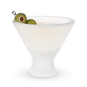 Host Stemless Martini Glasses, Cocktail Glasses, Double Walled Insulated Drinking Glass, Frozen Cups to Keep Your Drinks Cold, Set of 2