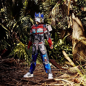 Disguise Optimus Prime Muscle Costume for Kids, Official Transformers Rise of the Beasts Padded Costume and Mask, Size (7-8)
