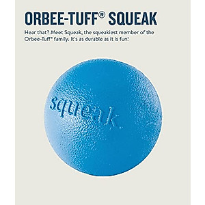 Outward Hound Orbee-Tuff Squeak Ball Blue Dog Fetch Toy