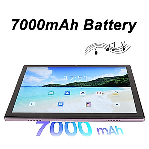 Pomya 10.1 Inch Tablet PC with 5G WiFi Dual Band, 8GB RAM 256GB ROM, 7000mAh Battery, FHD Plus Display, Octa Core Processor, Android 12, 8MP 16MP Camera for Daily Use