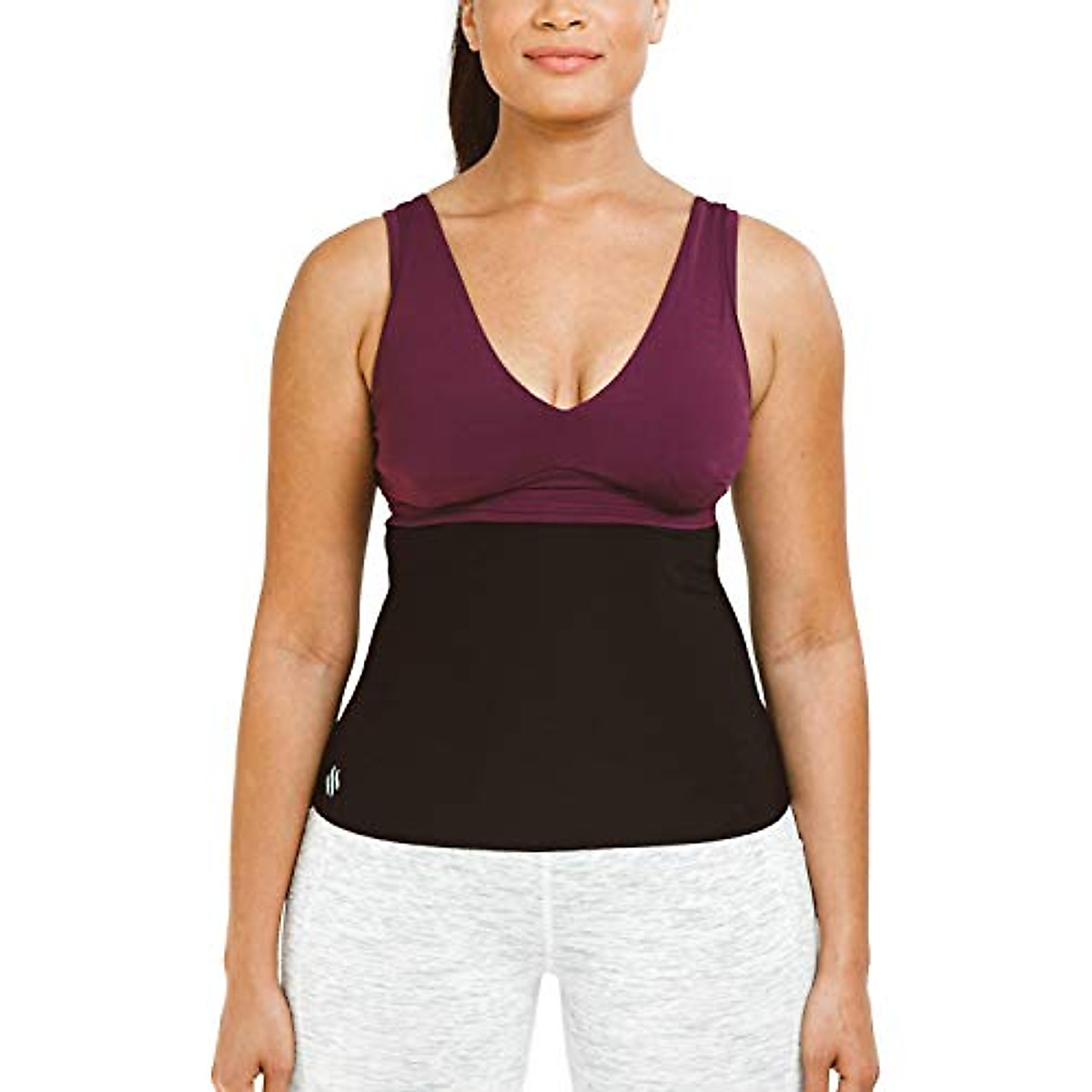 Sweat Shaper Waist Trimmer for Women, Waist Trainer Sauna Belt, Neoprene-Free Waist Cincher, Sauna Slimming Belt (Black, X-Large)