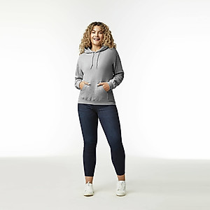 Gildan Adult Fleece Hoodie Sweatshirt, Style G18500, Multipack, Black (1-Pack), Medium