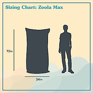 Yogibo Zoola Max Outdoor Bean Bag Chair, Oversized Beanbag Couch, Water Resistant, Cozy Patio Deck Lounge Furniture, Sunshine