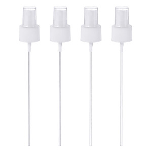 PATIKIL Spray Bottle Top, 4 Pack Sprayer Replacement Pump Plastic for Essential Oil Bottles, White