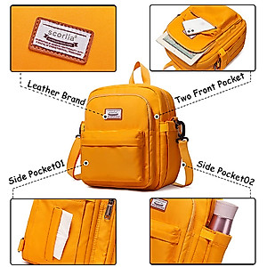 Scorlia Insulated Lunch Bag, Classic Backpack Style Lunch Tote for Women, Large Convertible Lunch Cooler Box with Side pockets for Girls, Kids, School, Office, Beach, Picnic, Black