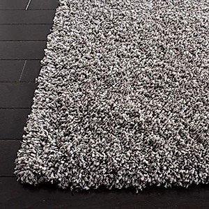 SAFAVIEH California Premium Shag Collection 8' x 10' Silver SG151 Non-Shedding Living Room Bedroom Dining Room Entryway Plush 2-inch Thick Area Rug