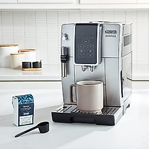 De'Longhi Dinamica Fully Automatic Coffee and Espresso Machine with Premium Adjustable Frother, Stainless Steel, ECAM35025SB