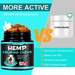 VCTSOF Calming Chews for Dogs 30 Cherws, Dog Calming Treats, Helps with Dog Anxiety, Separation, Barking, Stress Relief, Melatonin for Dogs, Sleep Calming Aid, All Breeds & Sizes (Pekingduck-30Chews)