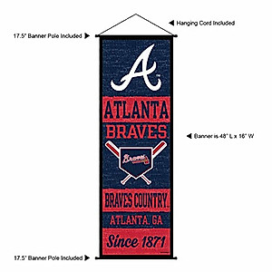 Atlanta Braves Banner and Scroll Sign
