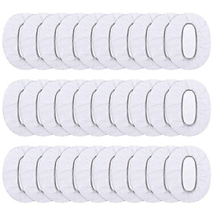 Outus 100 Pack Clear Disposable Ear Protectors Waterproof Ear Covers for Hair Dye, Shower, Bathing