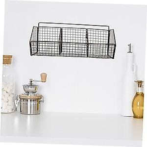 Yardenfun Wall Mounted Metal Shelf for Kitchen Multi Functional Sponge Drain Rack Spice Rack Organizer for Pantry Bathroom and Sink Areas Kitchen Storage Solution