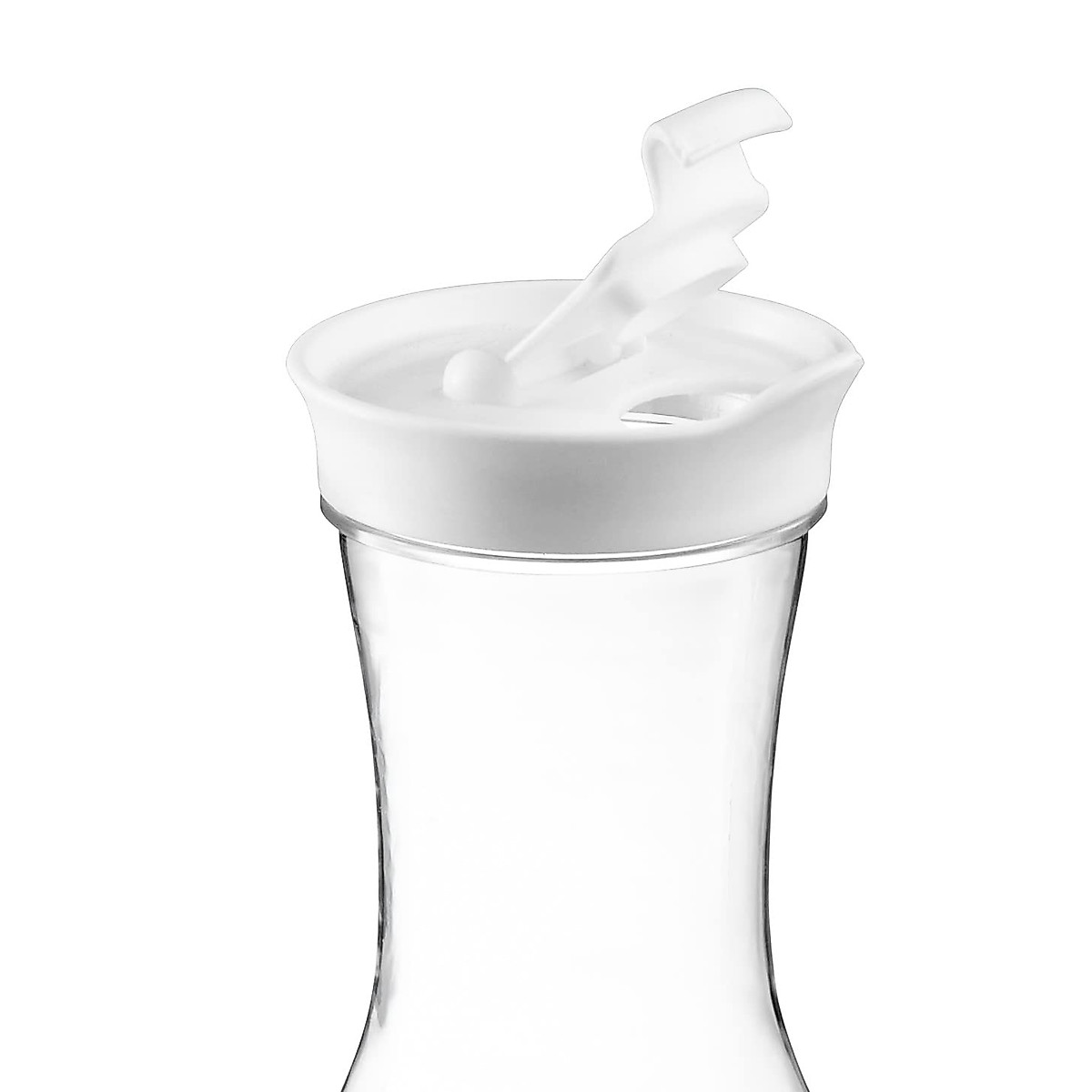 Plastic Pitcher With Lid - 50 oz Water Carafe - Juice Containers with Lids for Fridge - Plastic Milk Jug for Juice Iced Tea and Mimosa - Posh Setting