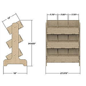 Bush Acres Montessori Organizer – Storage for Toddlers Supplies - Wooden Furniture – Playroom Storage – Playroom Organization