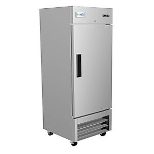 KoolMore 29" 1 Door Stainless Steel Upright Commercial Reach-in Freezer - 23 cu. ft