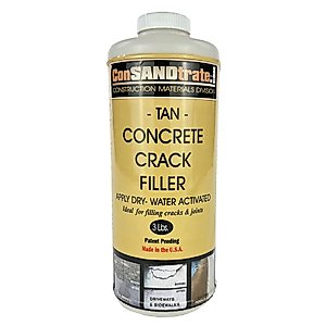 ConSandtrate Concrete Crack Filler - Tan - 3 lb. (Single Bottle) for Filling in Concrete Cracks on driveways, walkways and patios