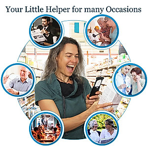 EasY Magnifier Small Pocket Magnifying Glass 3X with LED Light for Reading; Lighted Hand Held Coin Loupe; Mini Magnify Lens; Gifts for Seniors