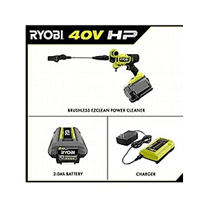 HP Brushless EZClean 600 PSI 0.7 GPM 40 Volt HP Cold Water Cleaner with 2.0 Ah Battery and Charger (11.3, 1)