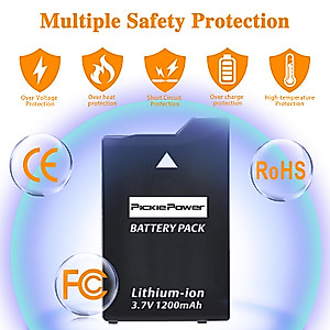 Pickle Power PSP 3000/2000 Battery with PSP Charger Cable for PSP 3000 / PSP Slim 2000 PSP-S110,PSP-3001, PSP-3000, PSP-3002, PSP-3004, PSP-2001, PSP Slim Console