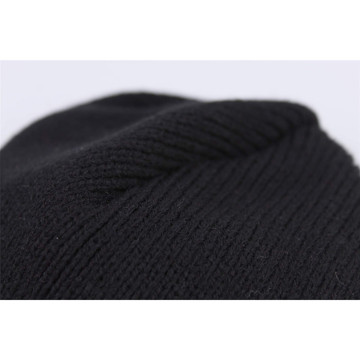 Connectyle Outdoor Men's Daily Beanie Hat Warm Snow Ski Cap Winter Fleece Earflap Watch Hat Black