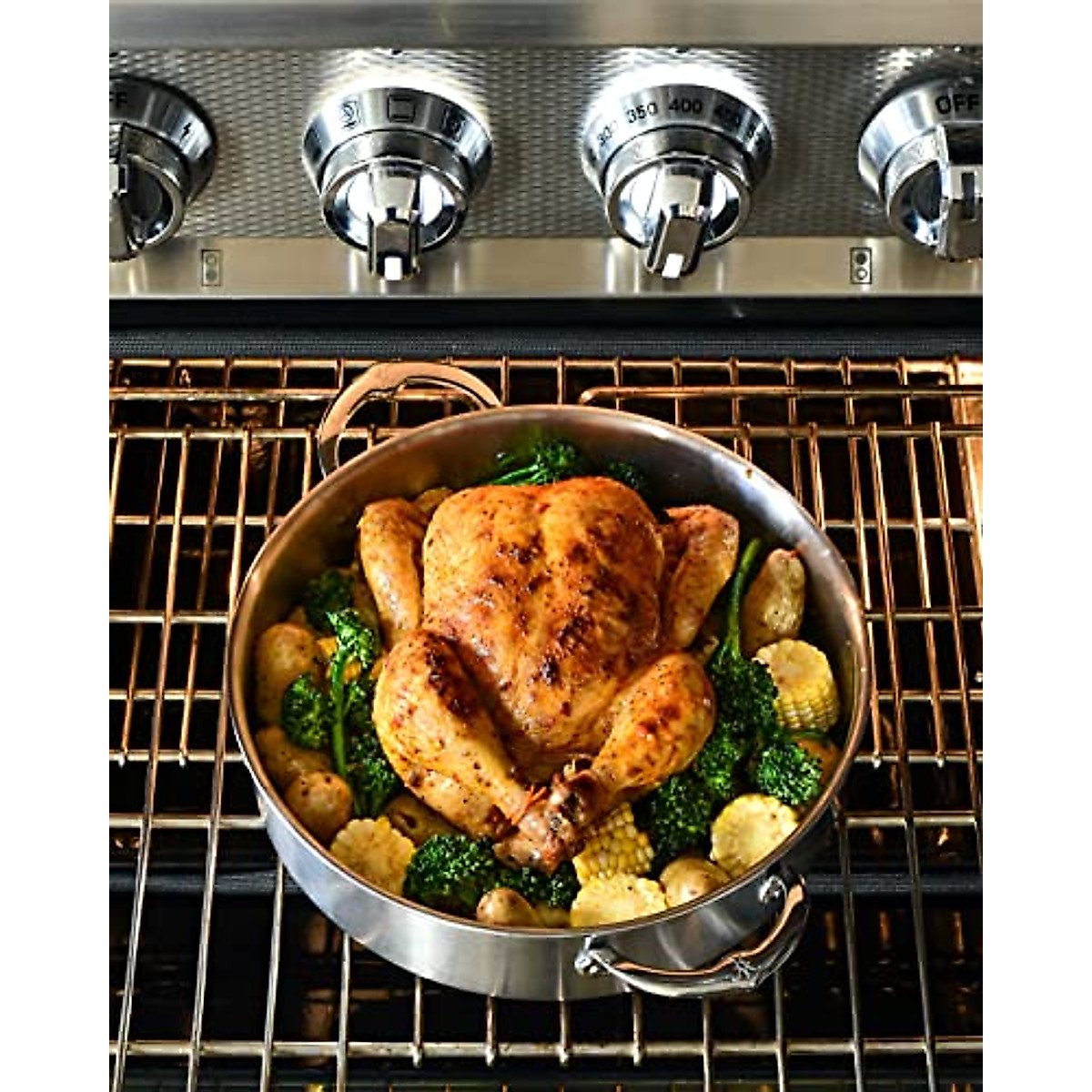 Thomas Keller Insignia by Hestan - Stainless Steel 9 Quart Rondeau, Induction Cooktop Compatible