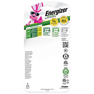 Energizer Recharge, Basic Charger for Rechargeable Batteries, 1 Count