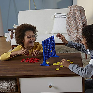 Connect 4 Classic Grid Board Game, 4 in a Row Game, Strategy Board Games for Kids, 2 Player Board Games for Family and Kids, Ages 6 and Up