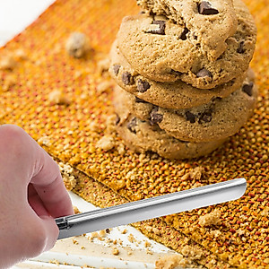 MAGICLULU 2pcs Crumbers for Servers - Restaurant Crumb Sweepers Stainless Steel Crumb Scraper Table Crumb Sweepers Bread Crumber Cleaner Kitchen Crumber Tool