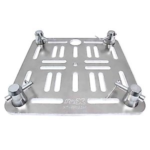ProX XT-BP12AH 12" Aluminum 8mm Slotted Holes Truss Top Plate for F34 F32 F31 Conical Square Truss with Twist Locks and Connectors
