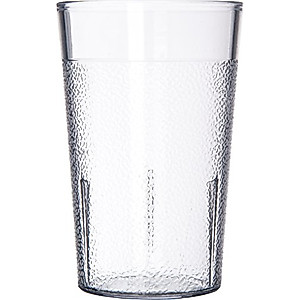 CFS 55018107 Stackable ShatterResistant Plastic Tumbler, 5 oz., Clear (Pack of 6)