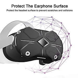 Suitable for Oculus Quest 2 host protective cover anti-fall shock-proof dust helmet cover VR glasses accessories