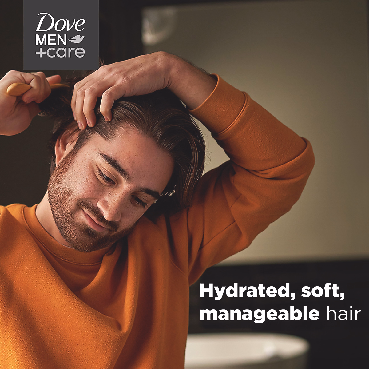 DOVE MEN + CARE Fortifying 2 in 1 Shampoo and Conditioner for Normal to Oily Hair Fresh and Clean with Caffeine Helps Strengthen Thinning Hair 3 oz (Pack of 12)