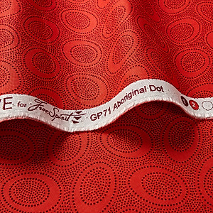 Kaffe Fassett Collective Aboriginal Dot Orange, Fabric by the Yard