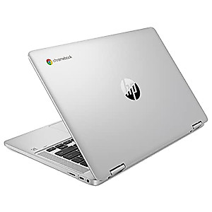 HP Chromebook x360 14b-cb0097nr 14" Touchscreen HD Display, Intel Pentium Silver N6000 8GB RAM 128GB eMMC, Natural Silver, Chrome OS (Renewed)