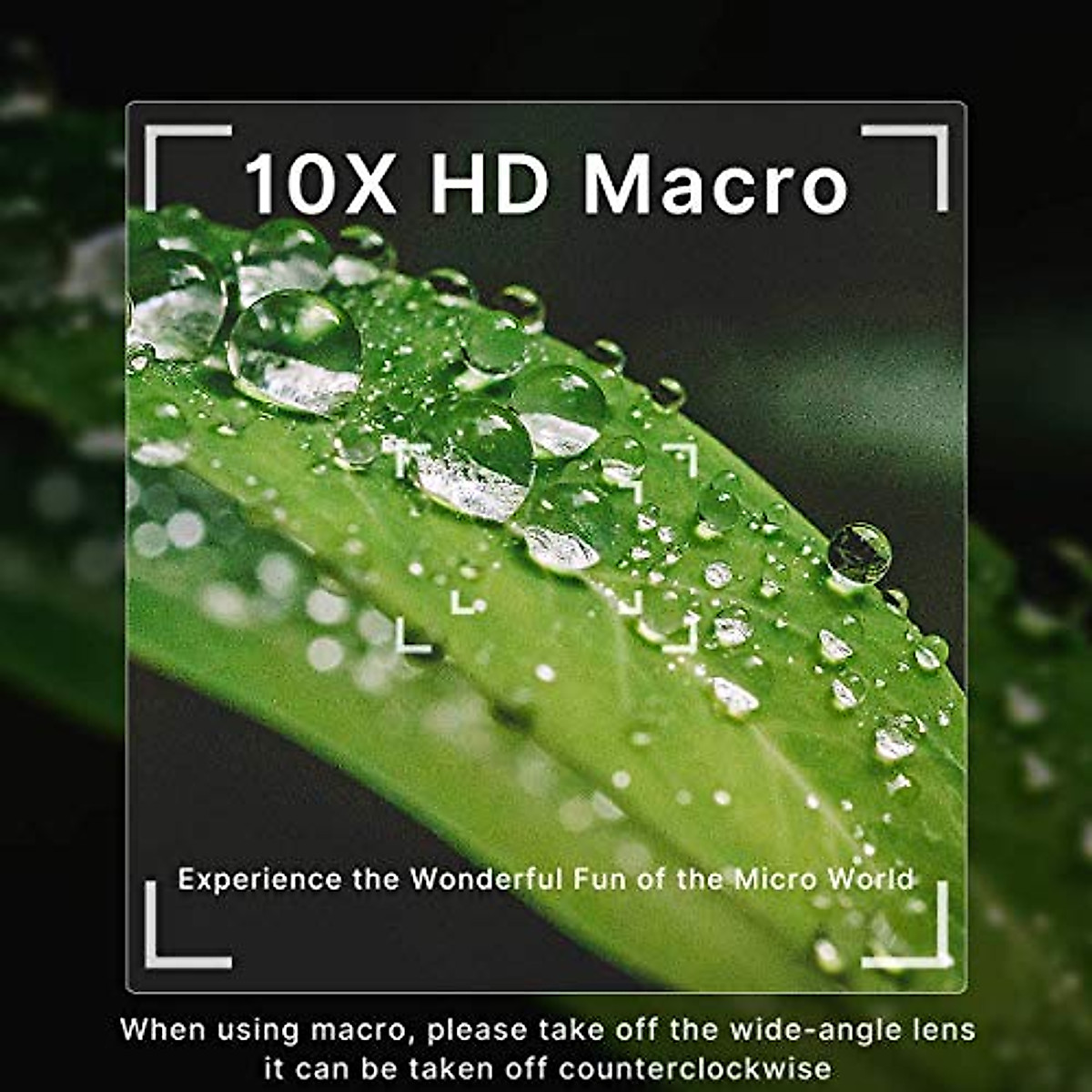 Wide Angle Lens for Sony ZV1, ULANZI WL-1 ZV1 18mm Wide Angle/ 10X Macro 2-in-1 Additional Lens for Sony ZV1 Camera