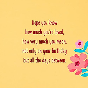 Hallmark Birthday Card for Mom (Gemstone Flowers)