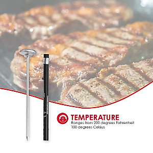 Home Basics Durable Cooking Thermometer, Stainless Steel