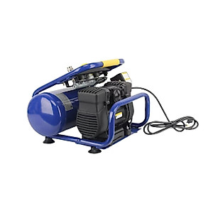 Goodyear 2 Gallon Quiet Portable Roll Cage Design Air Compressor - 125 PSI, 0.5 HP Motor, Oil-Free Pump, 58 dBA - TAW0508S