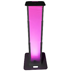 2) Rockville RTP-GO Black Portable Collapsible DJ Totem Light Stands+Bags+Scrims