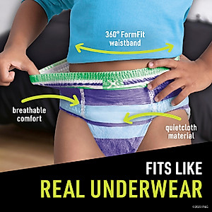 Pampers Ninjamas Nighttime Bedwetting Underwear Boys - Size S/M (38-70 lbs), 44 Count (Packaging May Vary)