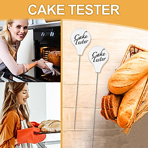 Cake Tester, 2 Packs Cake Tester for Baking Doneness, Stainless Steel Cake Tester Stick, Cake Testers for Baking, Kitchen Auxiliary Baking Tools. 7.5 IN DSOCVJW.