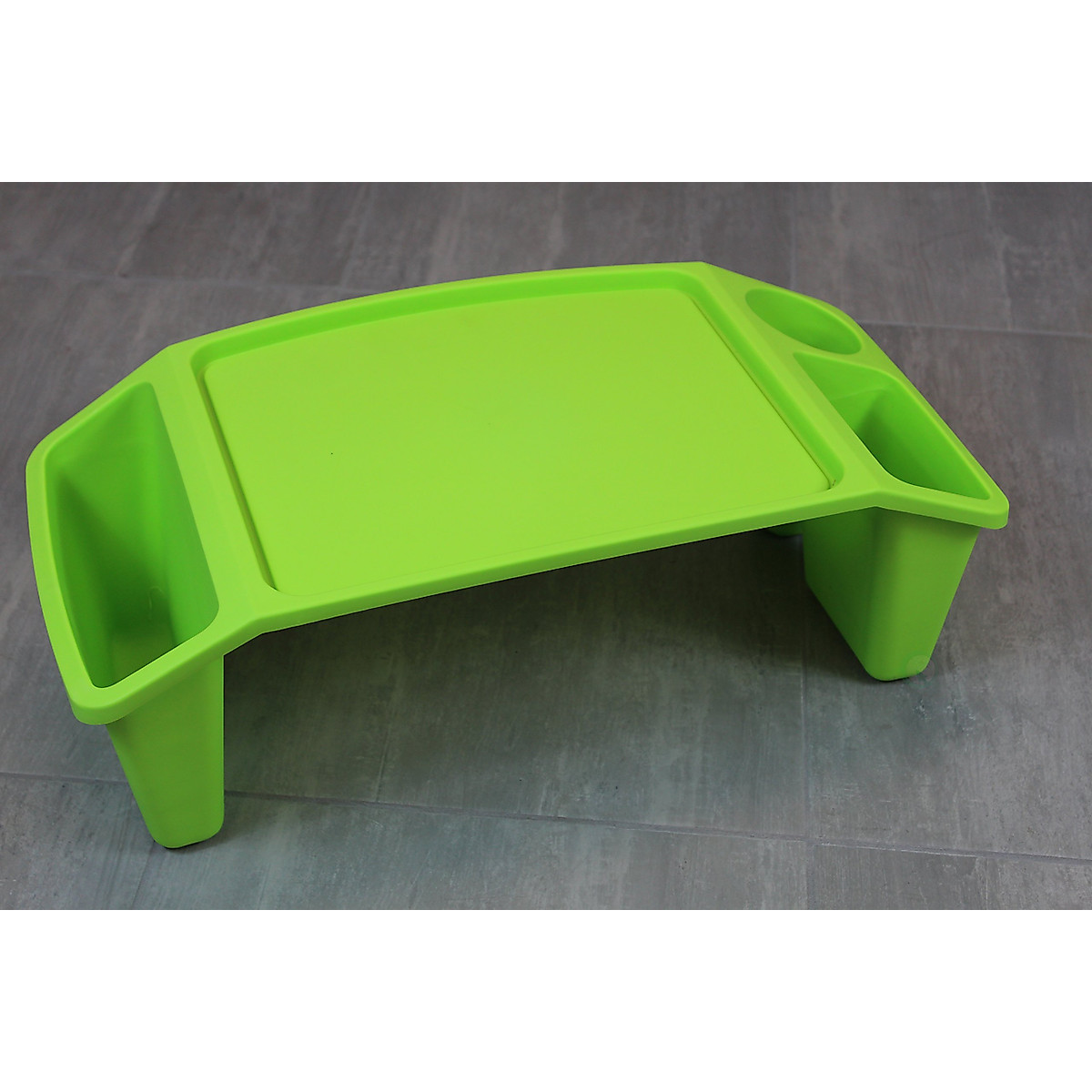 Basicwise QI003253G Kids Lap Desk Tray, Portable Activity Table, Green, 1 Piece