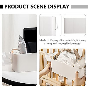 Toyvian Diaper Organizer Box Baby Crib Hanging Diaper Caddy Diaper Storage Bin Nursery Organizers for Changing Table Crib Baby Stroller