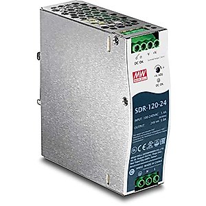 TRENDnet 120W, 24V, 5A AC to DC DIN-Rail Power Supply W/PFC Function, TI-S12024