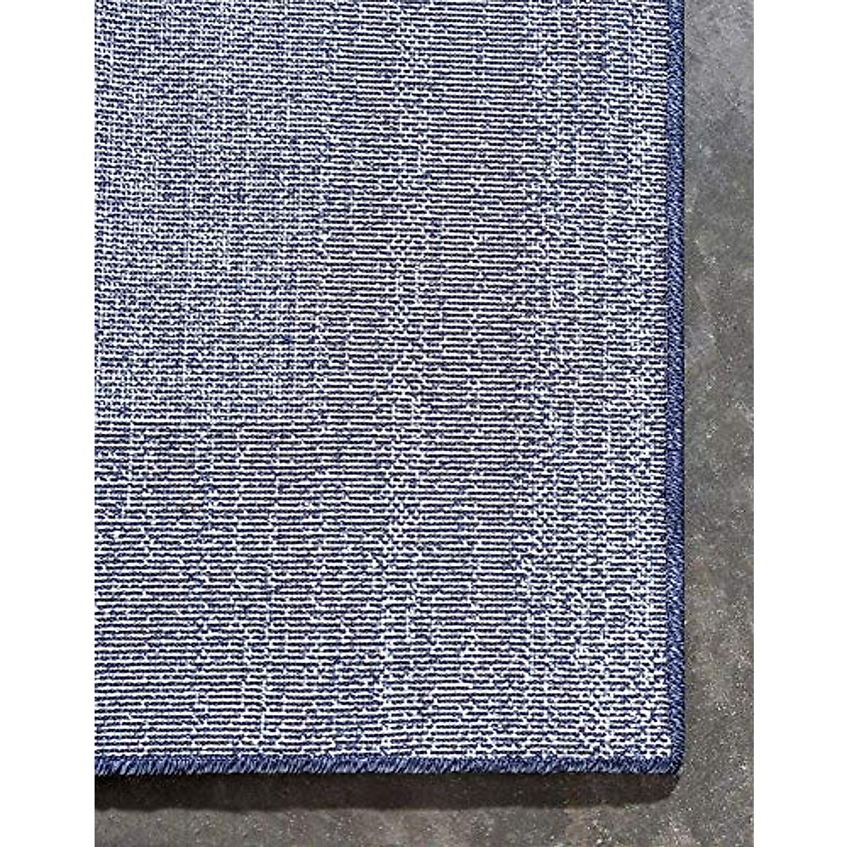 Unique Loom Del Mar Collection Area Rug-Transitional Inspired with Modern Contemporary Design, 3' 3 x 5' 3 Rectangular, Navy Blue/Beige